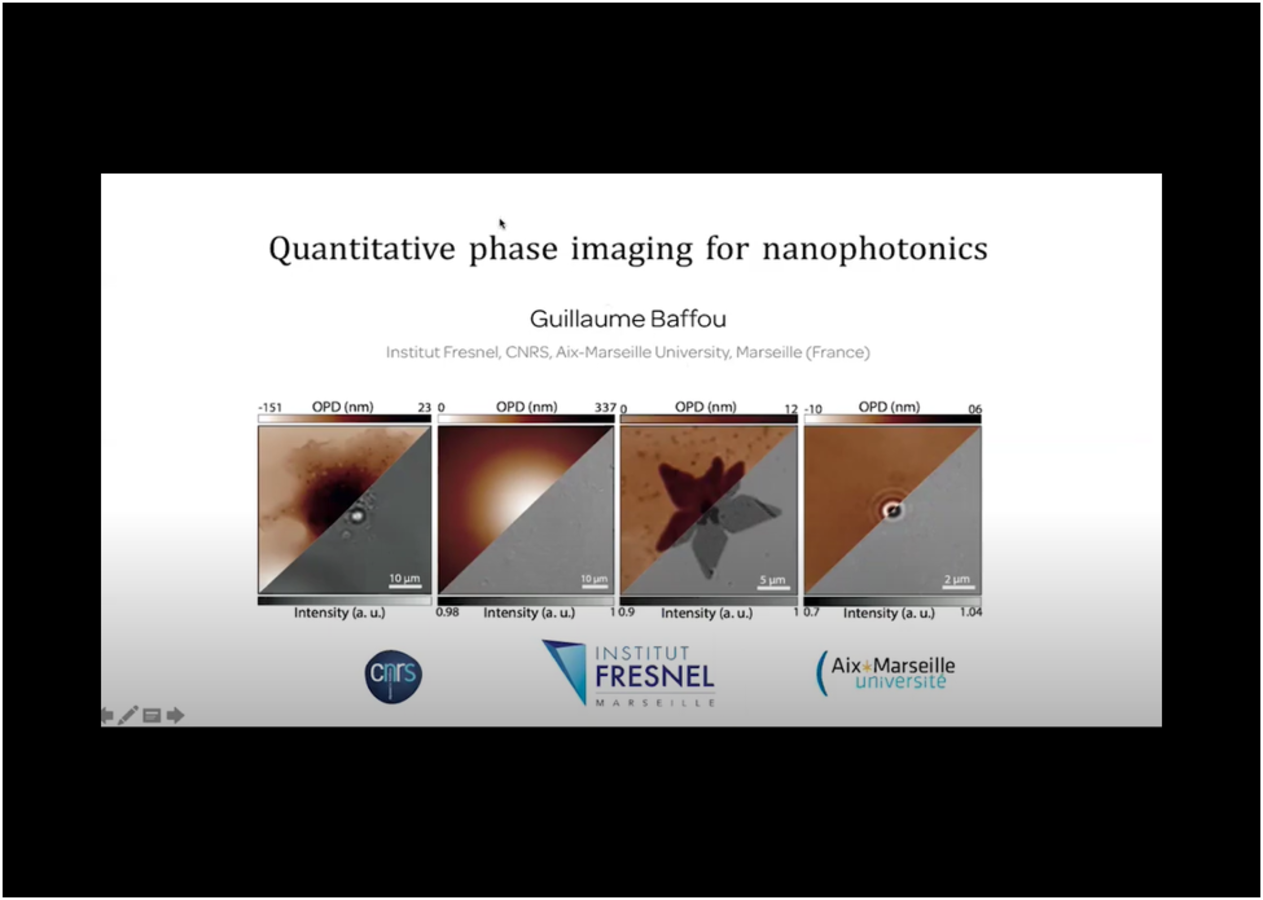 Webinar replay “Quantitative Phase Imaging for nanophotonics”